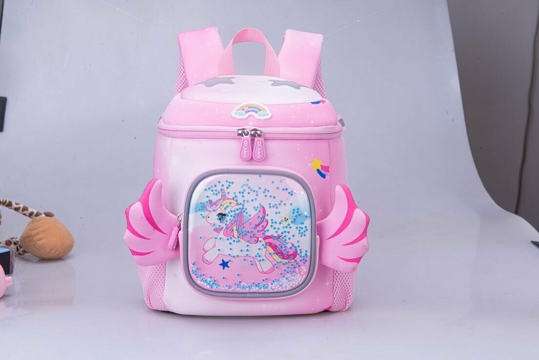 Детский рюкзак для девочки дошкольный единорог розовый в садик