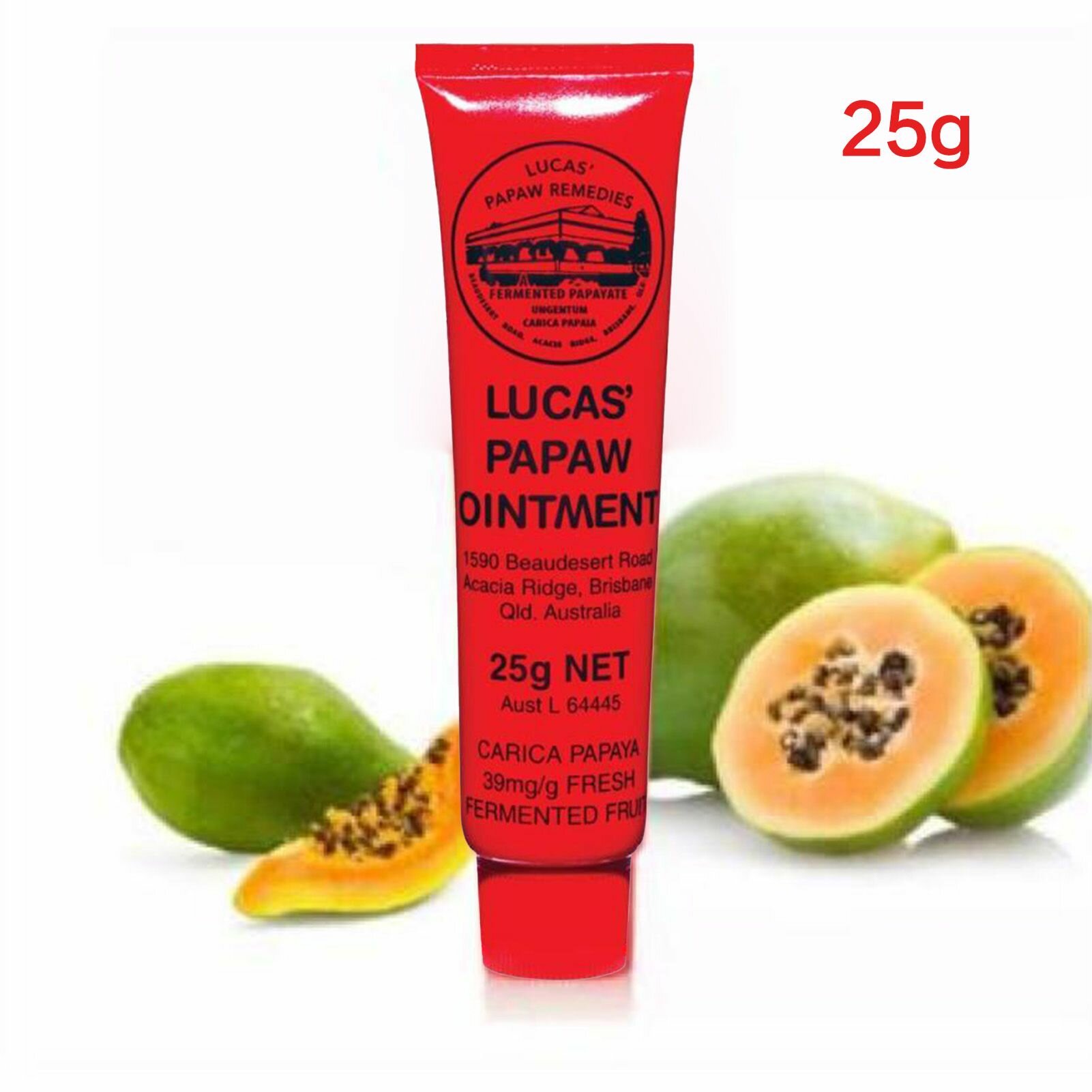 Австралийский папайный бальзам 25 г: универсальный увлажняющий крем для губ