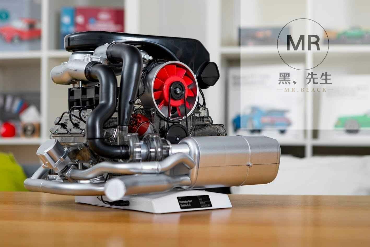 Конструктор макет двигателя Franzis Porsche 911 Turbomotor в масштабе 1:3 (Инструкция на немецком языке)