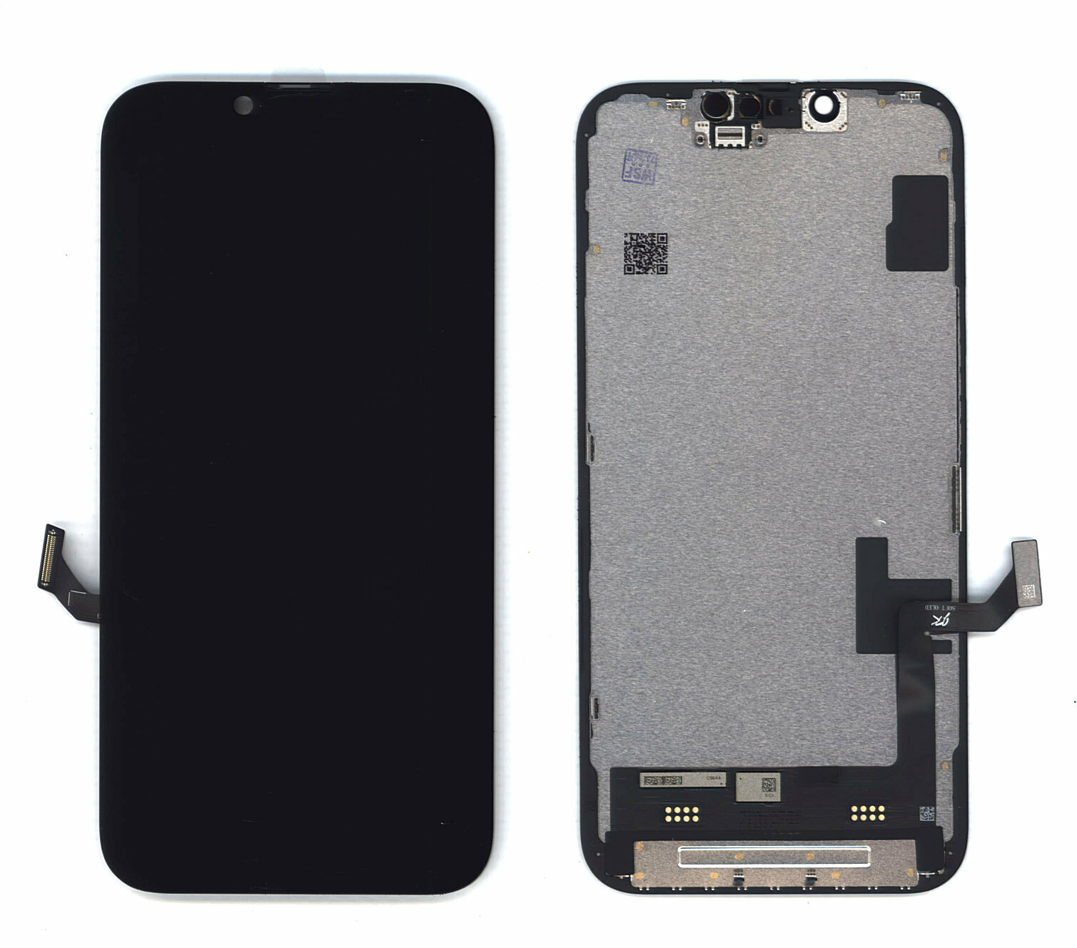 Дисплей Amperin для Apple iPhone 14 в сборе с тачскрином (Soft Oled) черный — фото 1