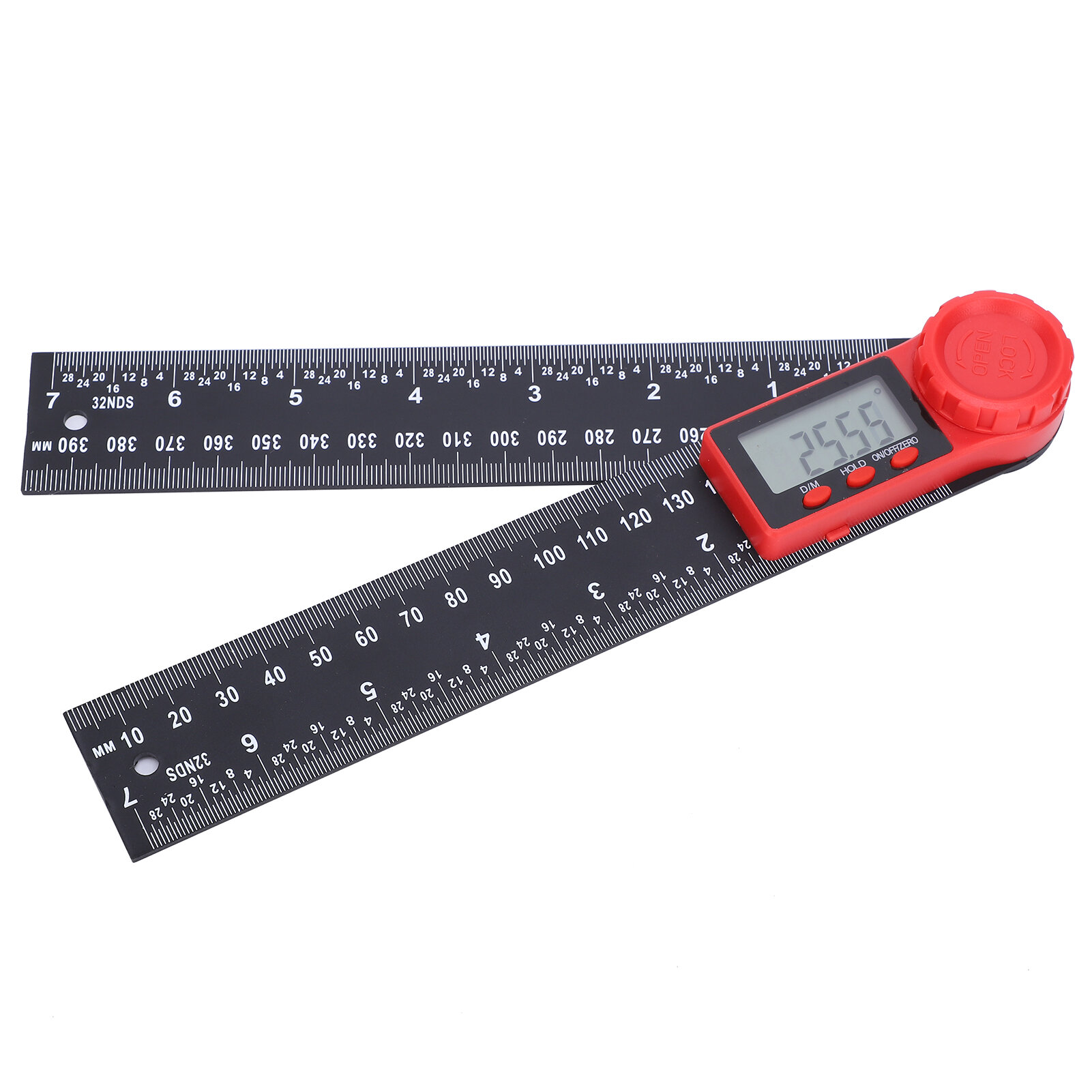 Electronic Digital Angle Ruler 360 Degree Protractor Length Measuring Tool