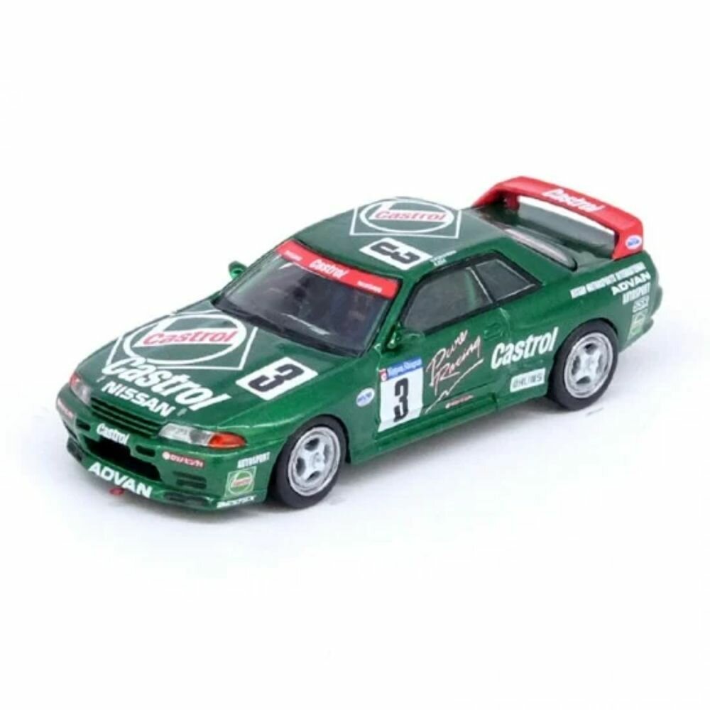 Машинка INNO64 1/64 Nissan Skyline GT-R R32 #3 CASTROL Super Taikyu N1 Series Tsukuba 12 Hours 1992 Diecast Scale Model Car