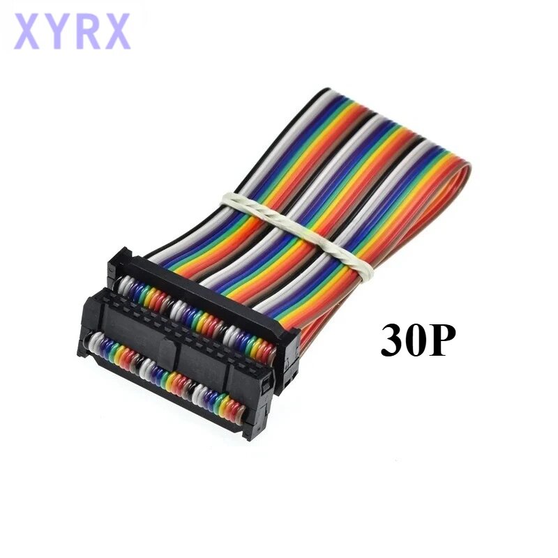XYRX Цветная линия Fc 2.54 плоская лента Jtag Isp кабель 50cm, 30P