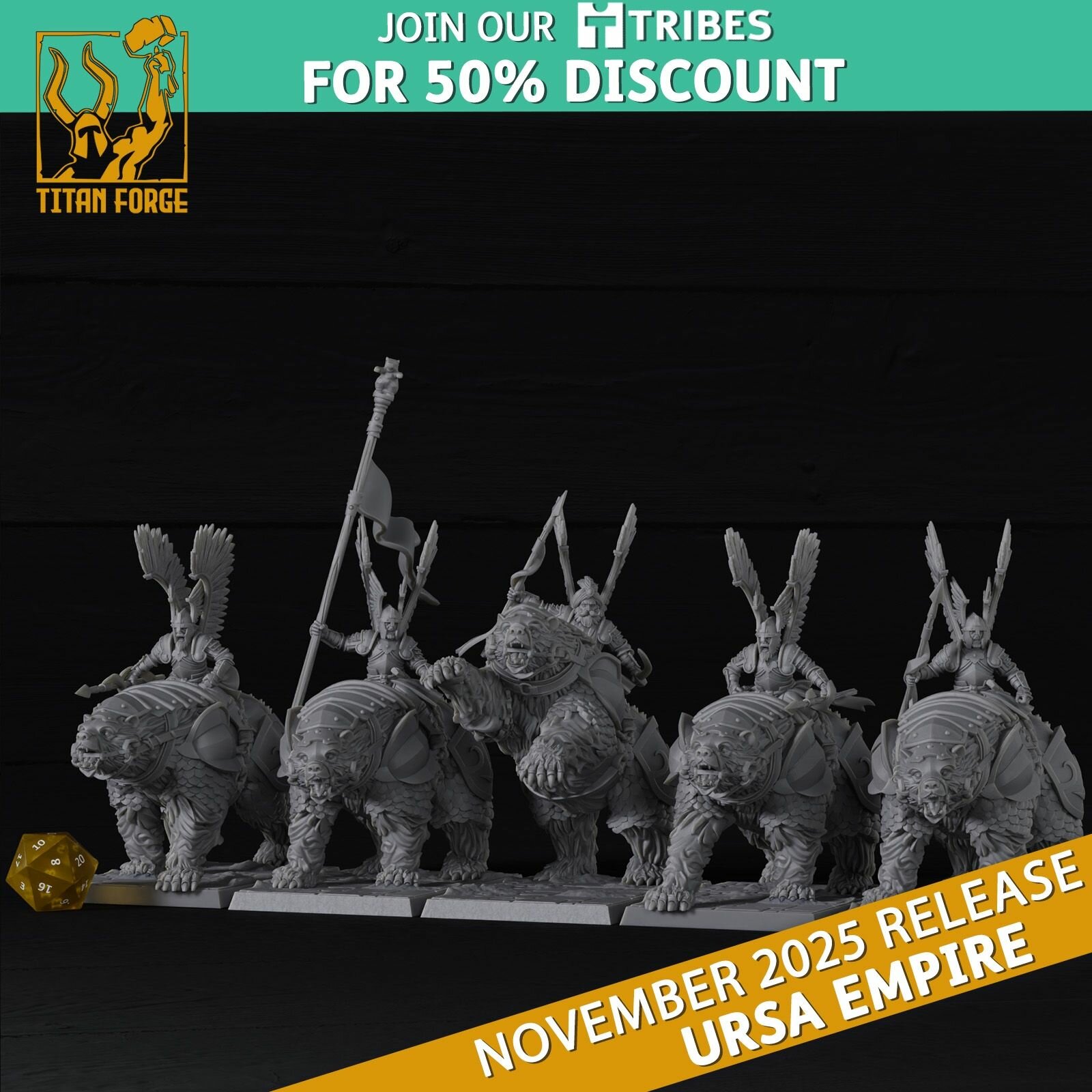 Миниатюра Warhammer Kislev/Bear Cavalry