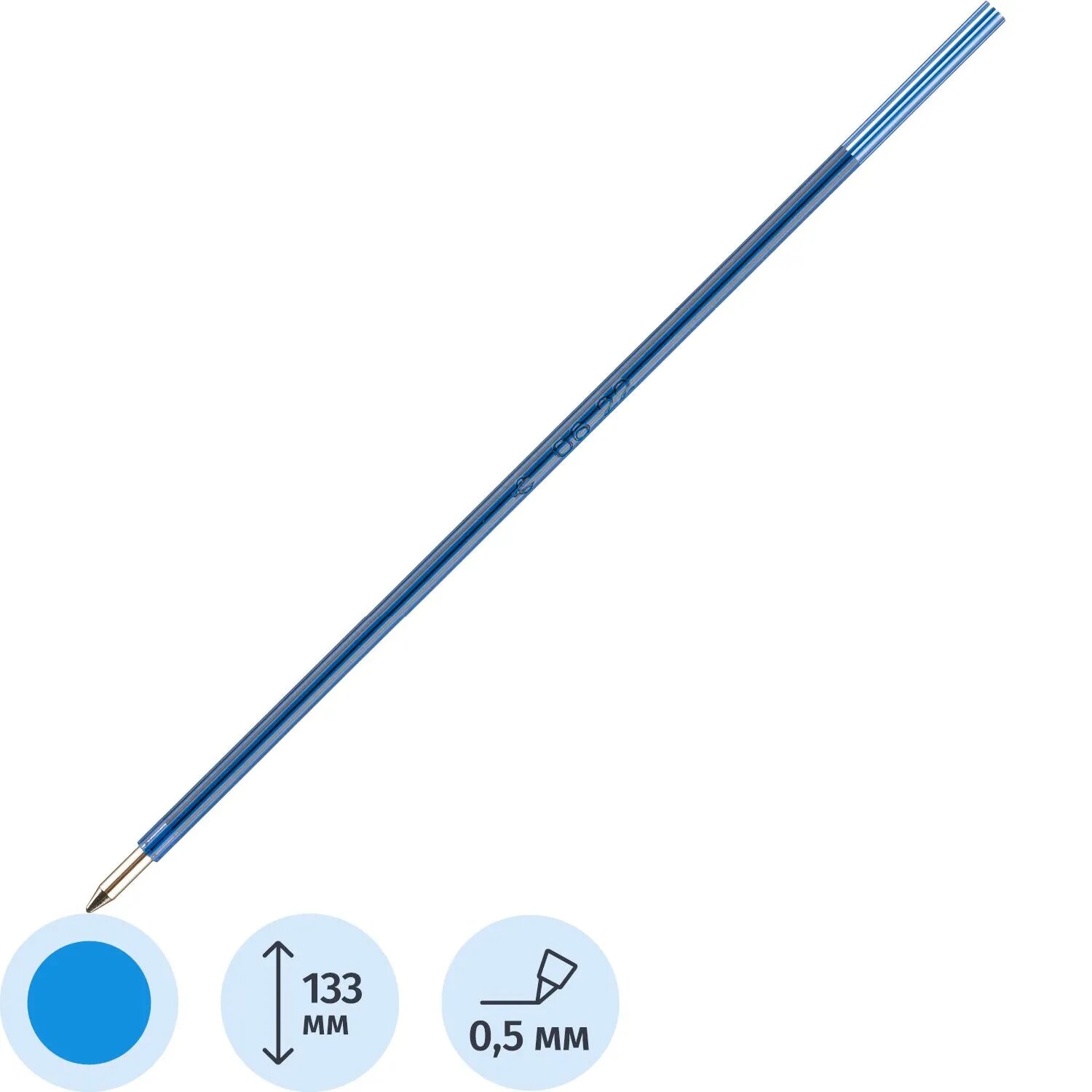Стержень шариковый 133мм Attache (тип Pilot) синий 0.5мм маслян.