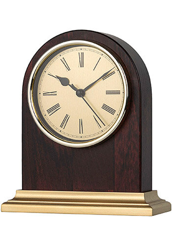 Часы настольные Tomas Stern Table Clock TS-7507, кварцевые, дерево, римские цифры, коричневые