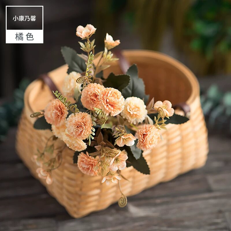 Маленькая гвоздика, искусственный цветочный букет, цветочная композиция, пластиковый цветок, украшение для дома,