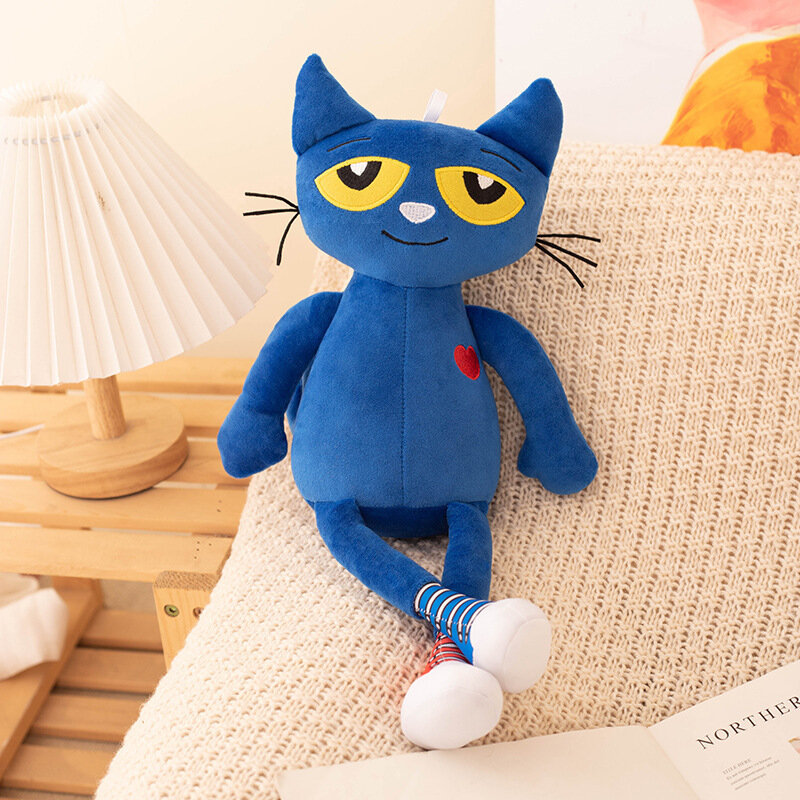 Pete the cat Pitt Cat collins Кошка трансграничная плюшевая игрушка Синий кот кукла тряпичная кукла носить обувь,