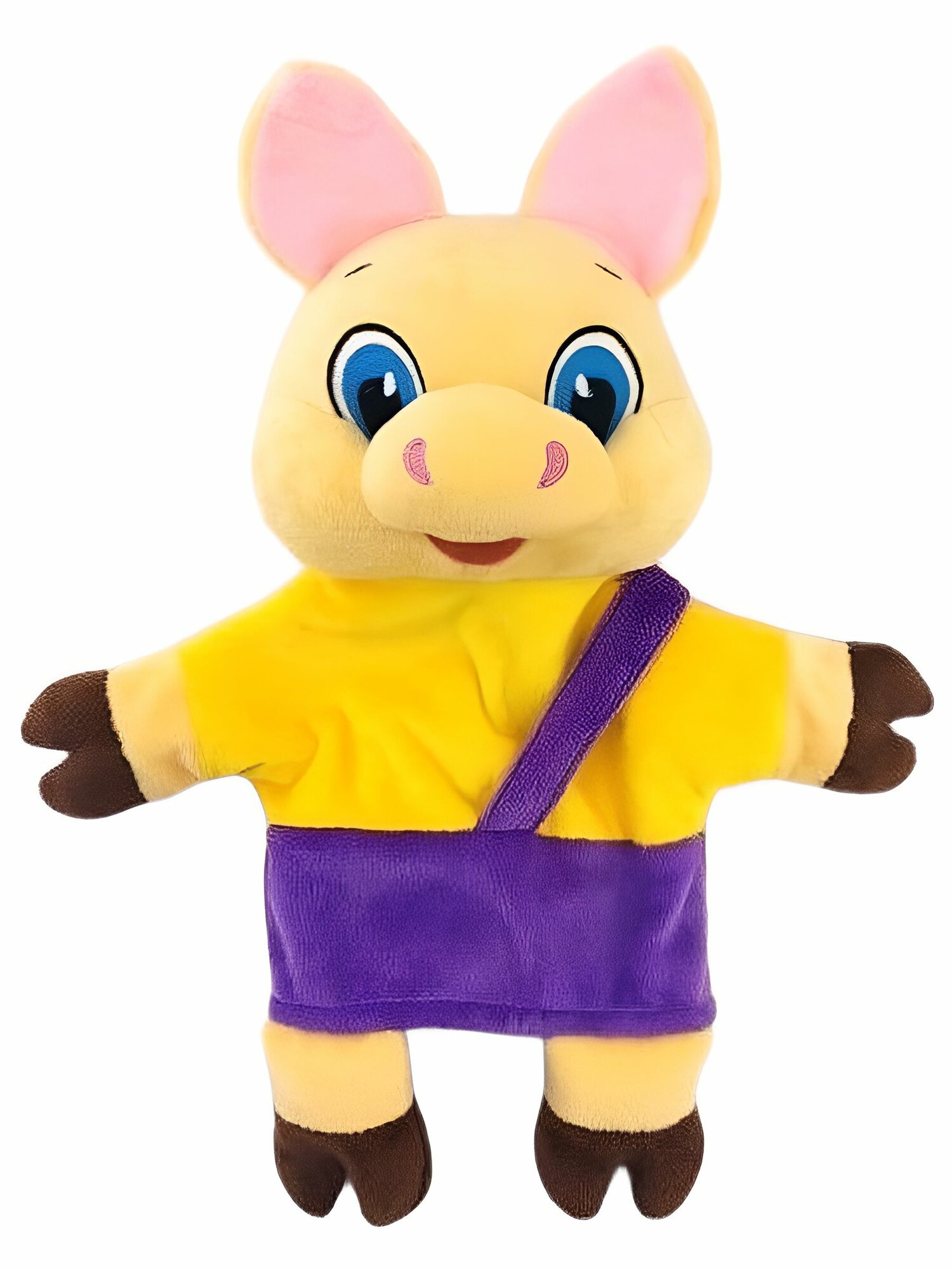 Кукла игрушка перчатка на руку для кукольного театра Три поросенка