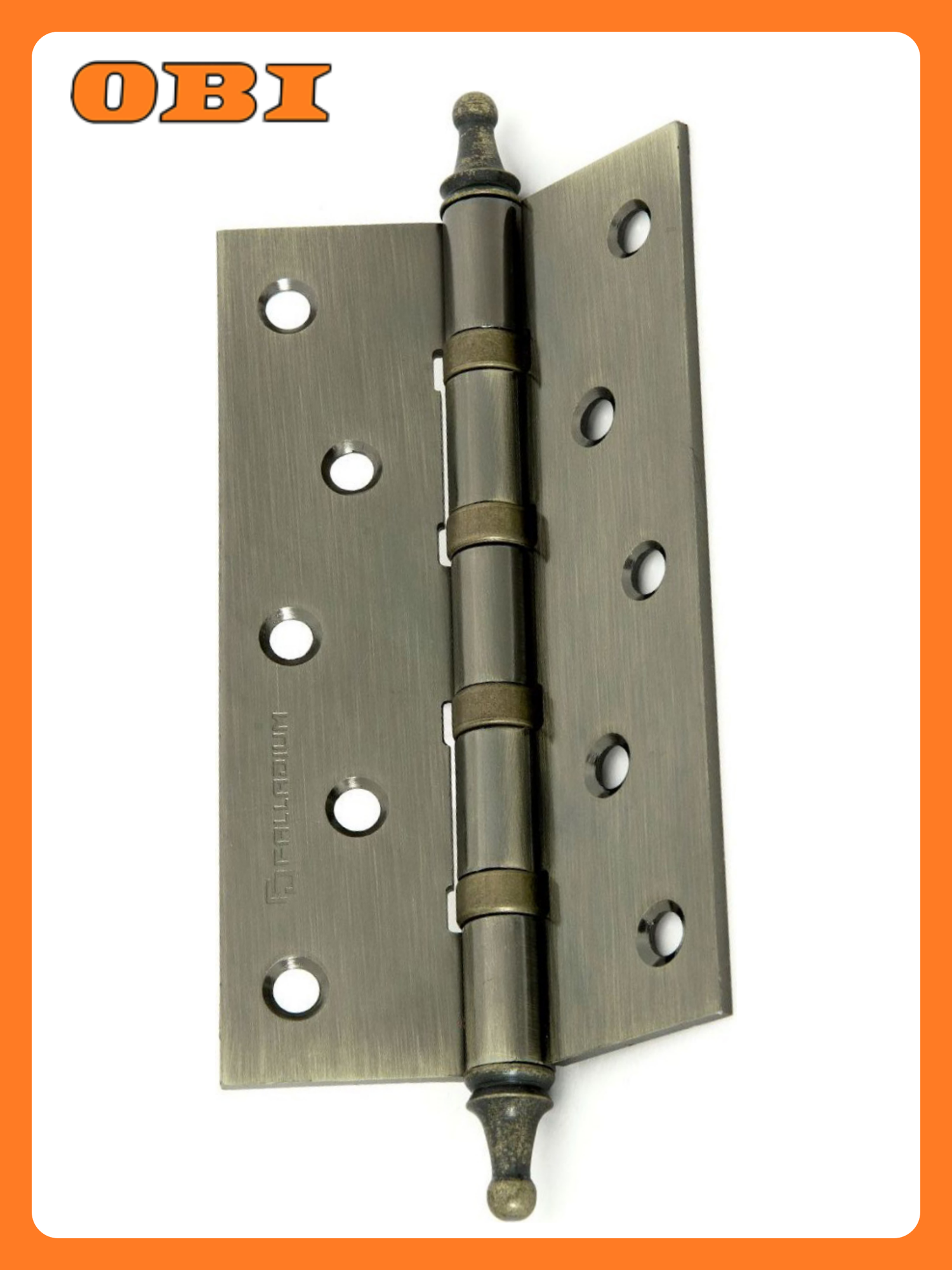 Дверная петля универсальная врезная Palladium N500AS5AB 125х75х2,5 мм бронза