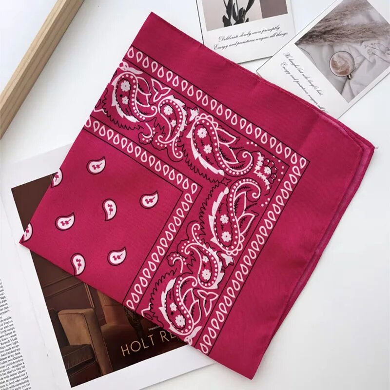 Бордовая бандана Rose Red-1pcs