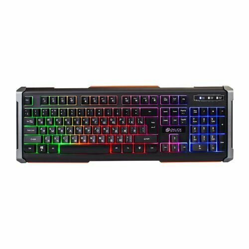 Клавиатура Oklick 710G BLACK DEATH, USB, черный серый [476393]
