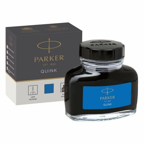 Флакон с чернилами Parker Quink Z13 (CW1950377) синие чернила смывающиеся 50мл для ручек перьевых