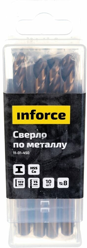 Сверло по металлу Inforce 11-01-450