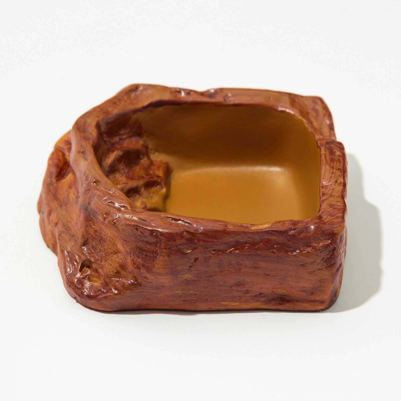 Кормушка-поилка Nomoy Pet, для террариумов, полистоун, для рептилий, улиток, черепах, 8×7.2×8 см