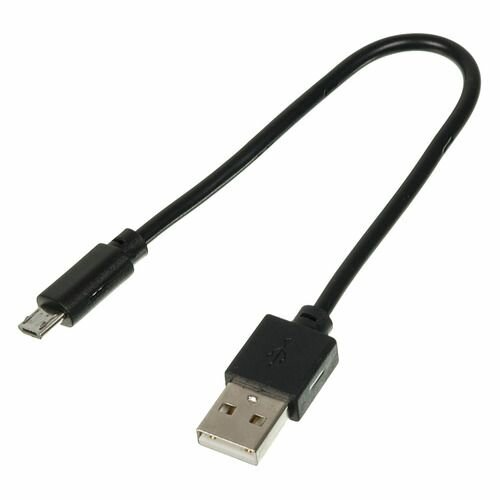 Кабель Digma micro USB (m) - USB (m), 0.15м, 2A, черный [microusb-0.15m-blk]