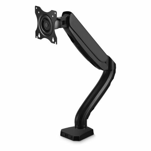 Кронштейн для мониторов ЖК Buro M1, до 27", до 9кг, крепление к столешнице, поворот и наклон, черный