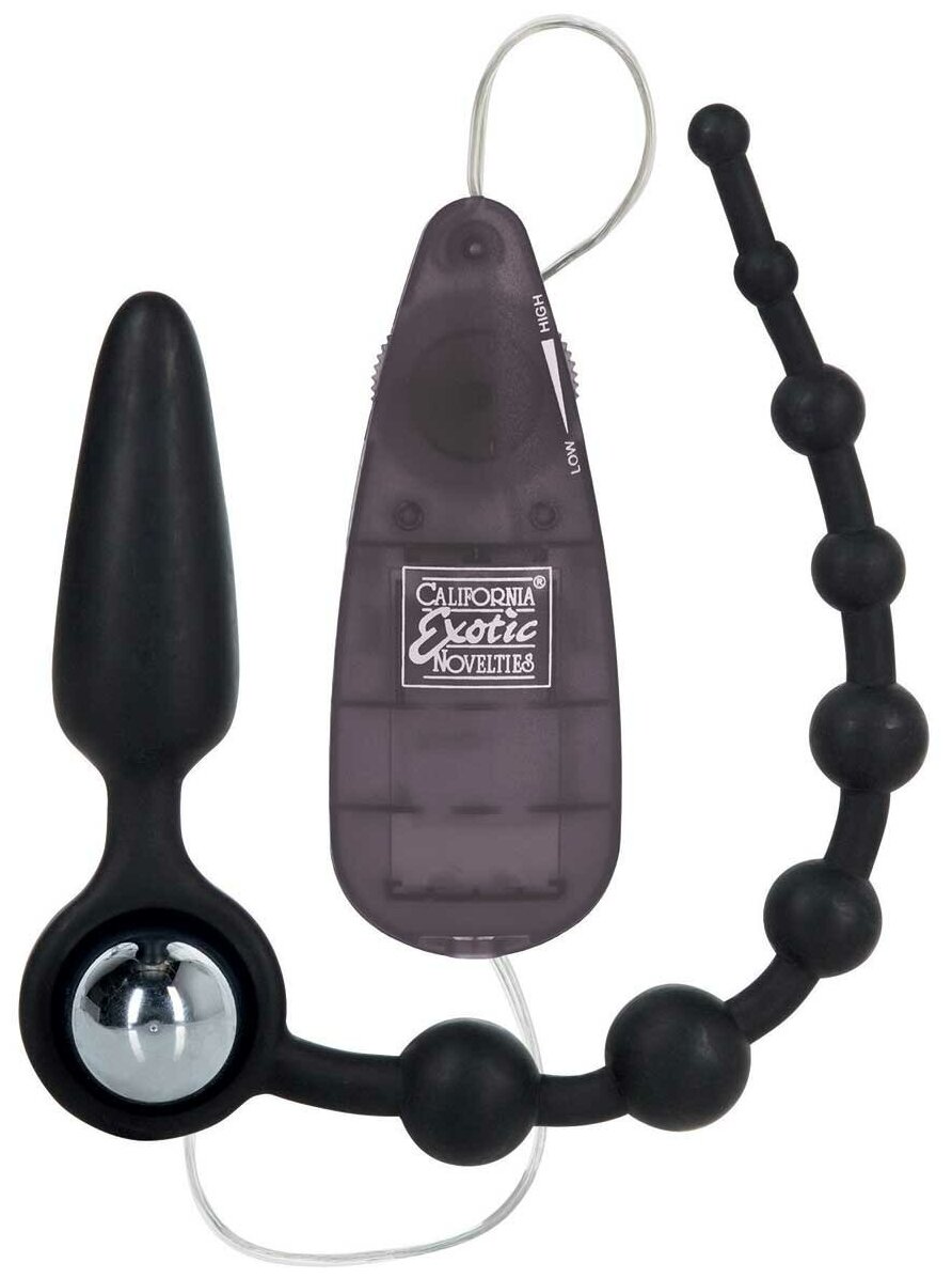 Calexotics Анальная пробка Booty Call Booty Double Dare, D: 2.5 см, черный