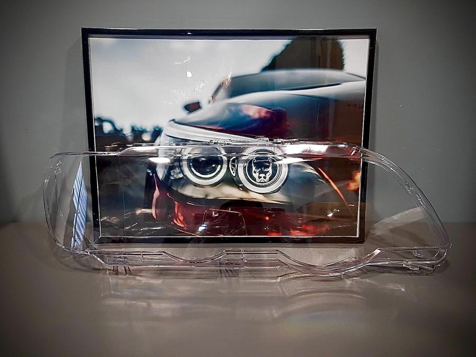 Стекло фары BMW X5 E53 1999-2003 (правое) Стекло фары на х5 е53