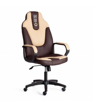 Кресло офисное NEO 2 (22) кожзам, коричневый / бежевый