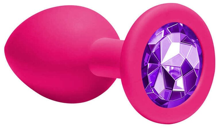 Анальная пробка, Emotions Cutie Medium, 8.5 см (4012), розовый/фиолетовый