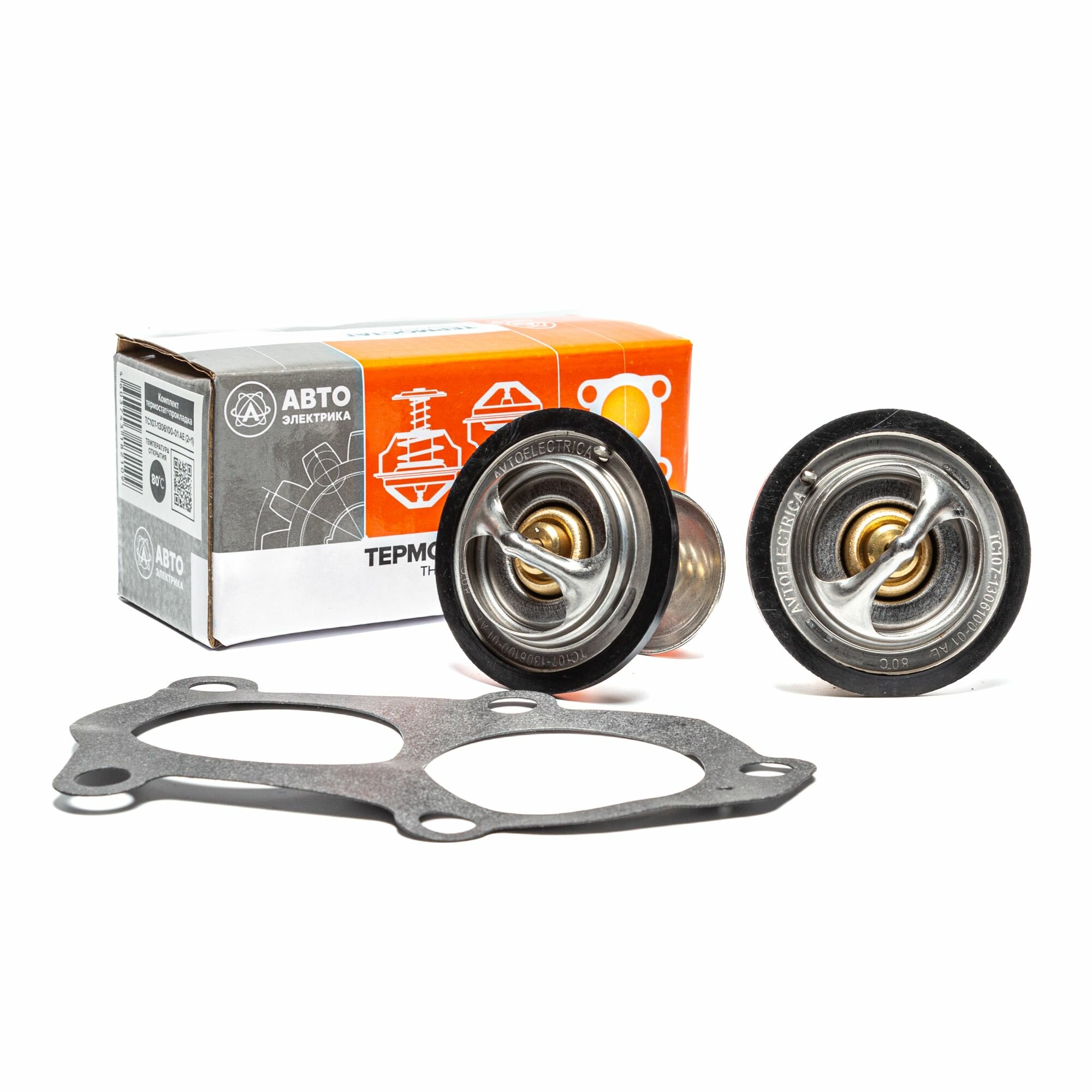 Термостат Автоэлектрика ТС107.1306100-01, для Волга, УАЗ, Газель, Соболь, КАМАЗ, Урал, ЗИЛ