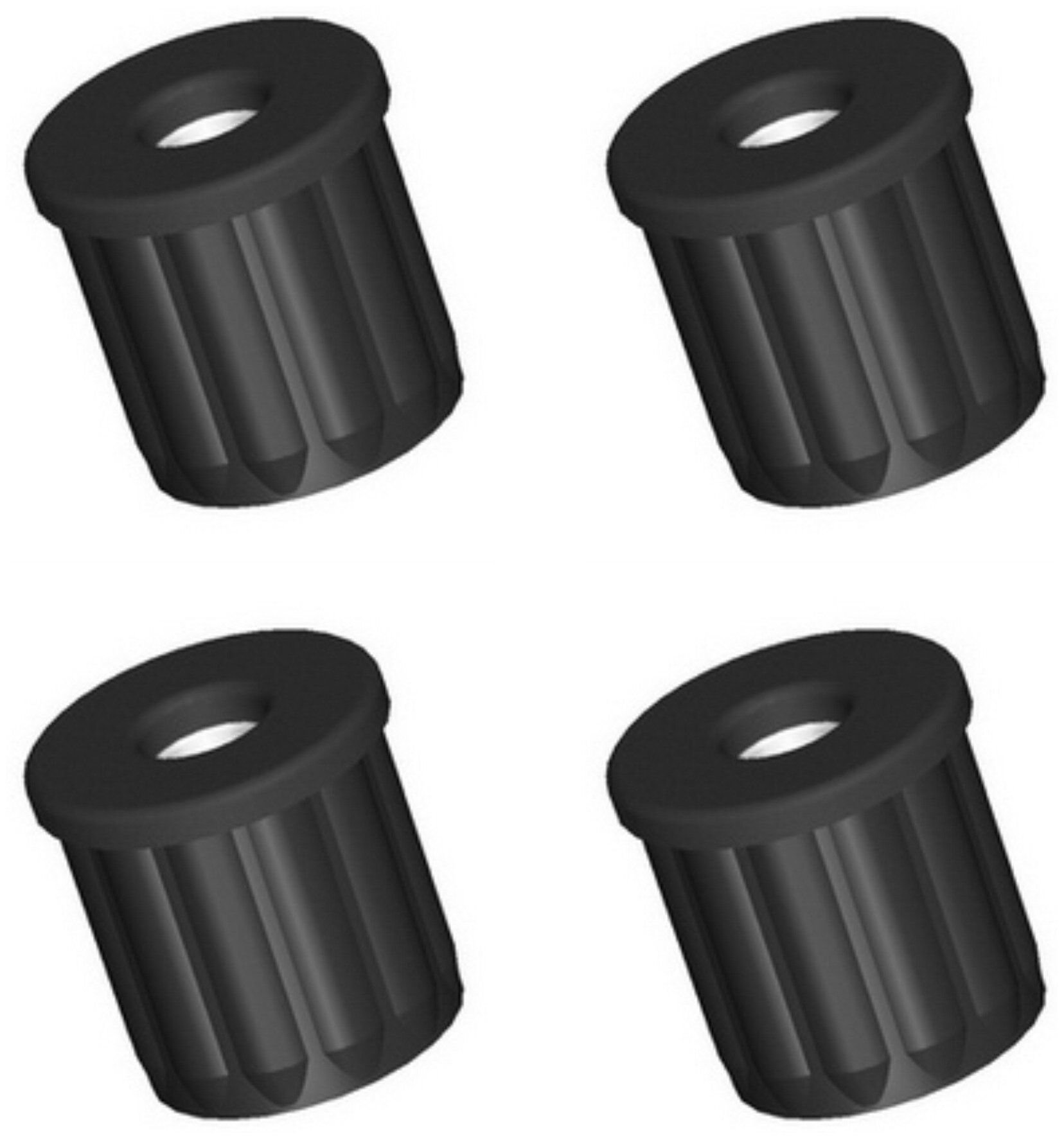 Втулка для мебельной опоры с внутренней резьбой М8 для мебельной трубы D32 (комплект 4 шт.) "MIKRON"