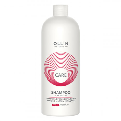 Шампунь против выпадения волос Ollin Professional Care Almond Oil Shampoo, с маслом миндаля, 1 л