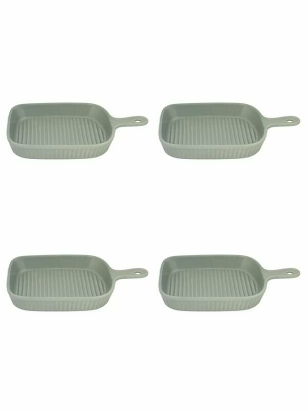 Набор форм для запекания 4шт / Фарфор, 20х18х4см / Lenardi