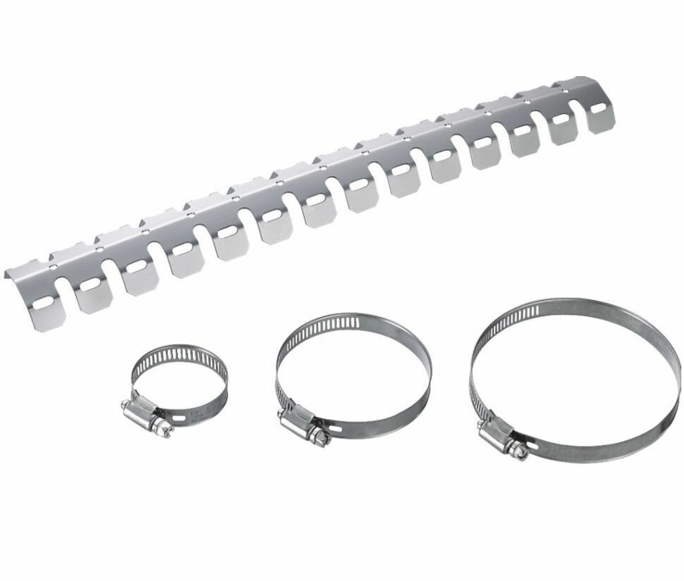 Защита глушителя ACCEL, металл, для 2T мотоциклов, серый металлик