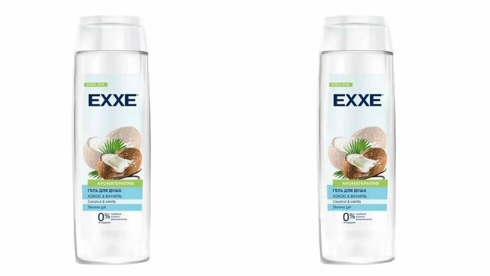 EXXE Гель для душа Кокос и ваниль, 400 мл - 2 шт