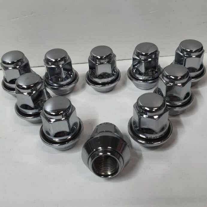 Гайка колёсная 14x1,5x33 FORD, конус, под 19 ключ, 10 штук