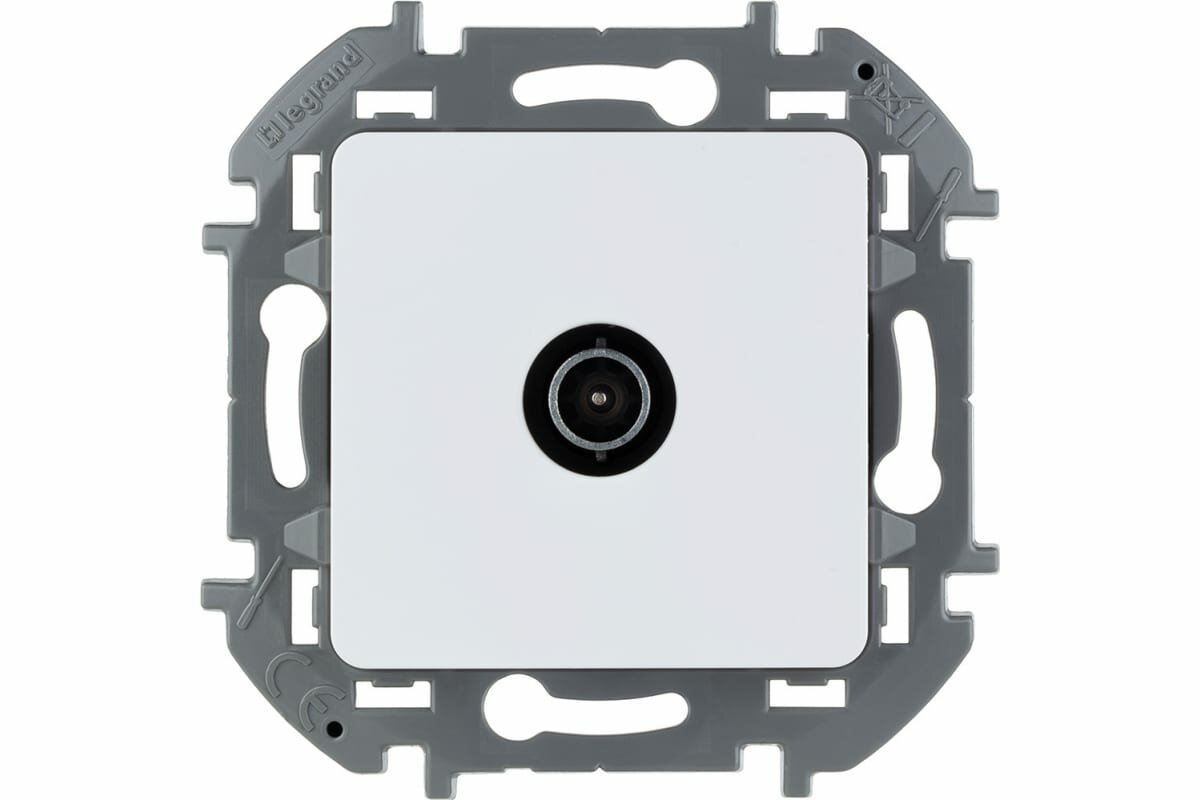 Legrand Розетка ТВ INSPIRIA звезда 2 дБ 0-2400 МГц коаксиальная белая 673850