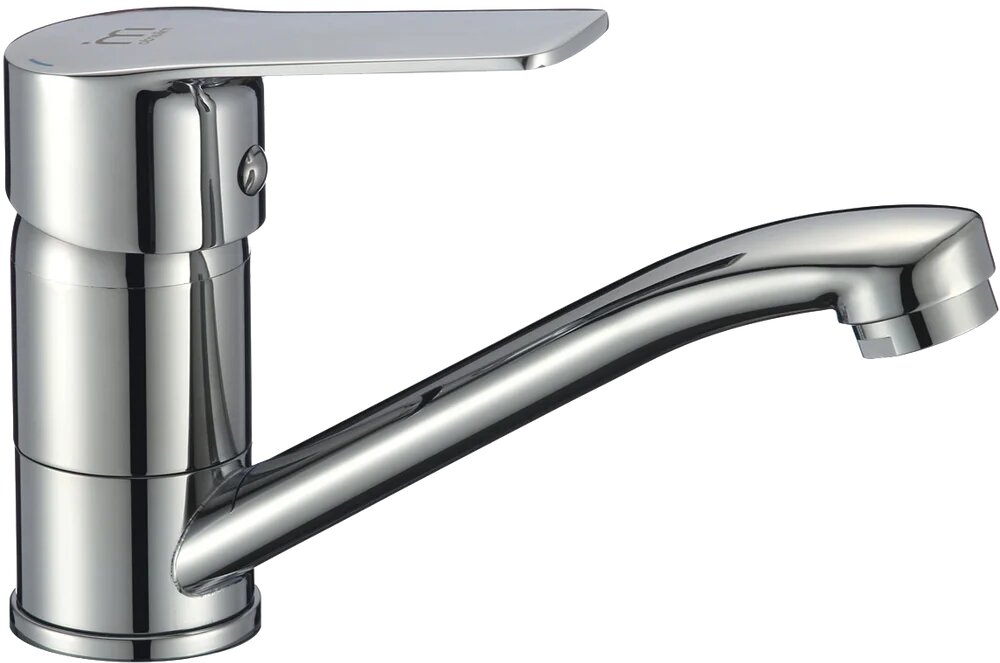 Смеситель для раковины Milardo Helic HELSBR0M01 хром, глянцевый, кран для ванной в раковину, из латуни, рычажный, с поворотным изливом, с керамическим картриджем