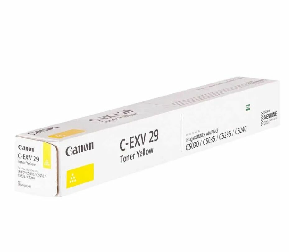 Тонер CANON C-EXV29 Yellow (2802B002) PI, официальная гарантия