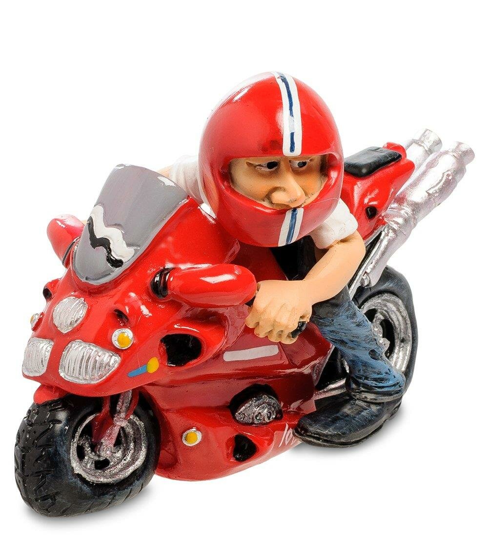 Статуэтка Байкер (W.Stratford) A2104606 The Comical World of Warren Stratford, Полистоун