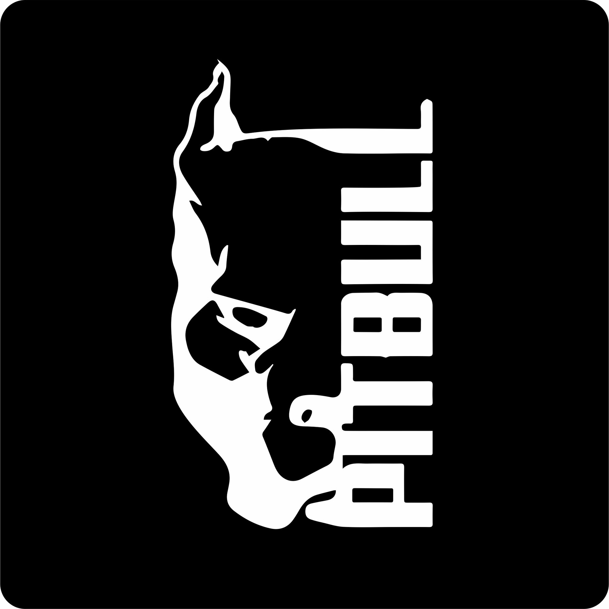 Наклейка на авто Питбуль 20х11 см, KRASNIKOVA, наклейка тюнинг, на автомобиль, машину, прикольные