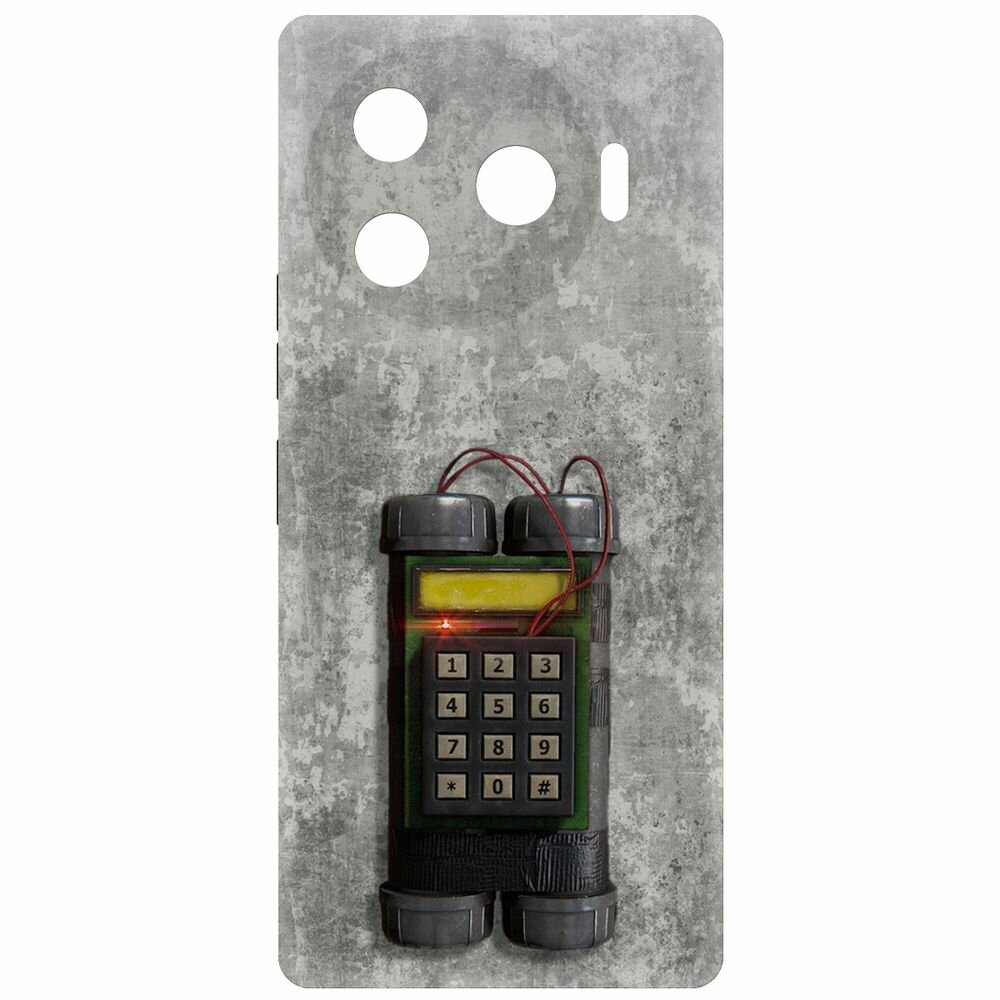 Чехол-накладка Krutoff Soft Case Cтандофф 2 (Standoff 2) - C4 для TECNO Camon 30 Pro 5G черный