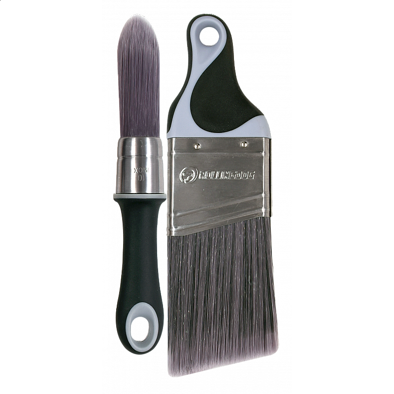 Набор кистей с короткой ручкой Rollingdog 22/50мм, синтетика, серия Professional, арт.10595