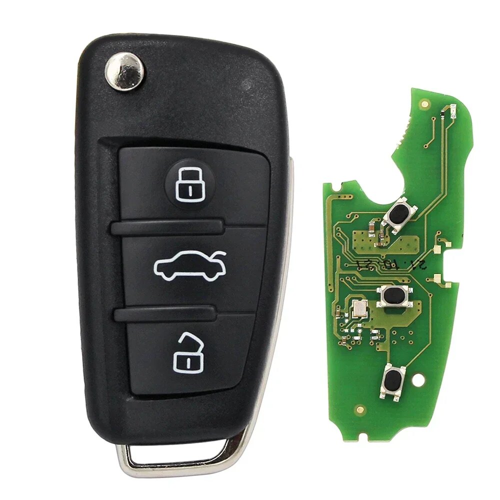 Xhorse VVDI Smart Remote Key 3 кнопки 315 МГц/433/868 МГц 8E чип для Audi A6L Q7 2005-2011 433MHz