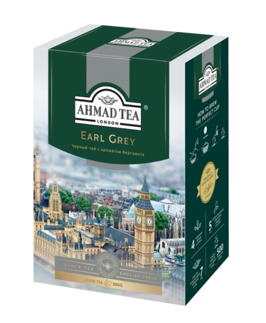 Ahmad Tea Чай листовой Эрл Грей 200г