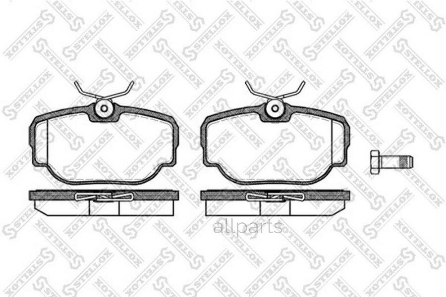 STELLOX 588000SX 577 00=FDB981 ! колодки дисковые з.\ Land Rover Discovery 4.0i/2.5TD 98>