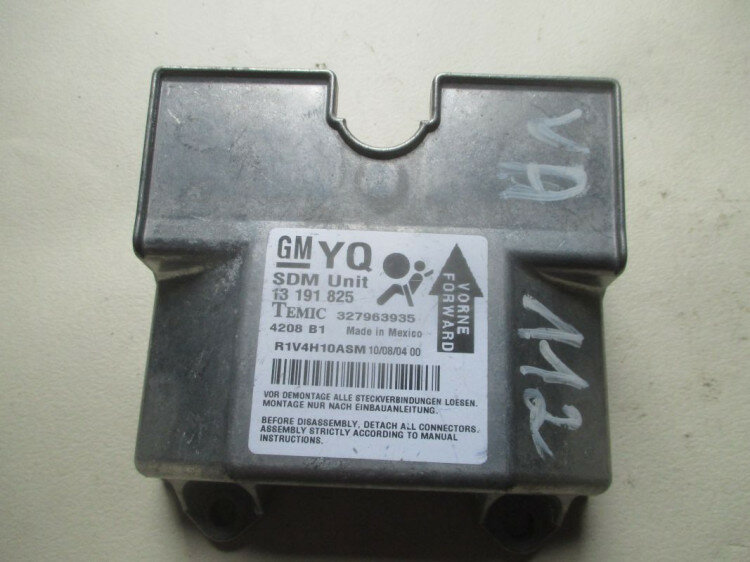 Блок управления подушкой безопасности Опель Астра H 13191825 YQ 6235401 Аэрбегом
