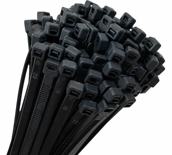 Стяжки пластиковые хомуты нейлоновые Gigant 5x250 черный 100шт G/5/250/1