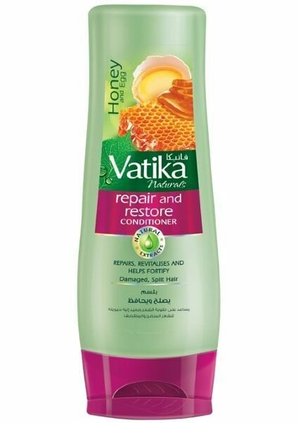 Dabur Vatika Кондиционер Ватика МЕД И яйцо исцеление и восстановление для поврежденных и секущихся волос / HONEY AND EGG Repair and Restore / 400 мл