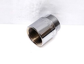 Удлинитель прямой, соединительный 3/4" L=25 мм General Fittings, хром, внутренняя/наружная резьба
