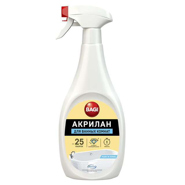 Баги Акрилан чистящее средство спрей 400 мл для акриловых и стеклянных поверхностей