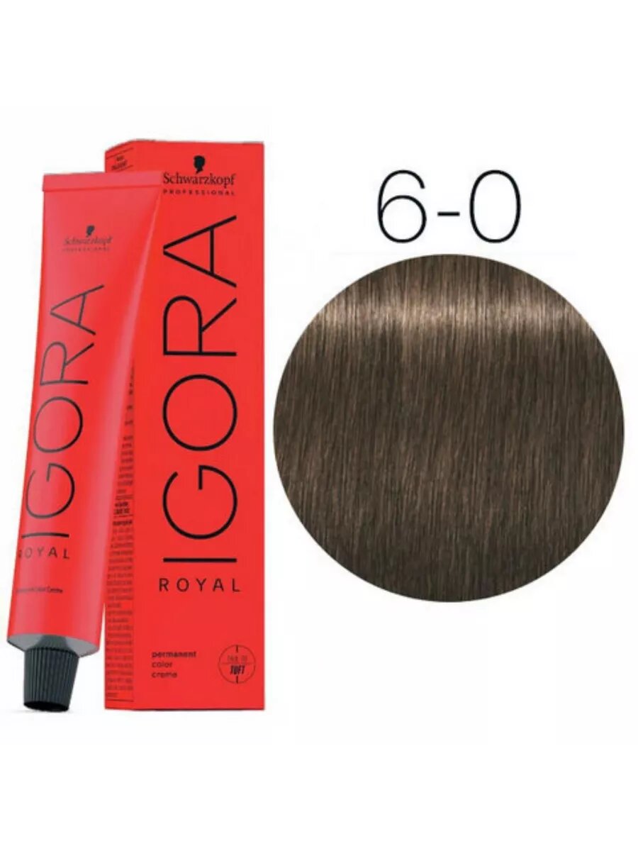 Schwarzkopf Igora Royal 6-0 Темный русый Стойкая крем-краска