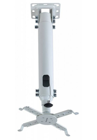 Кронштейн для проектора Kromax PROJECTOR-100, потолочный, поворот и наклон, белый (20196)