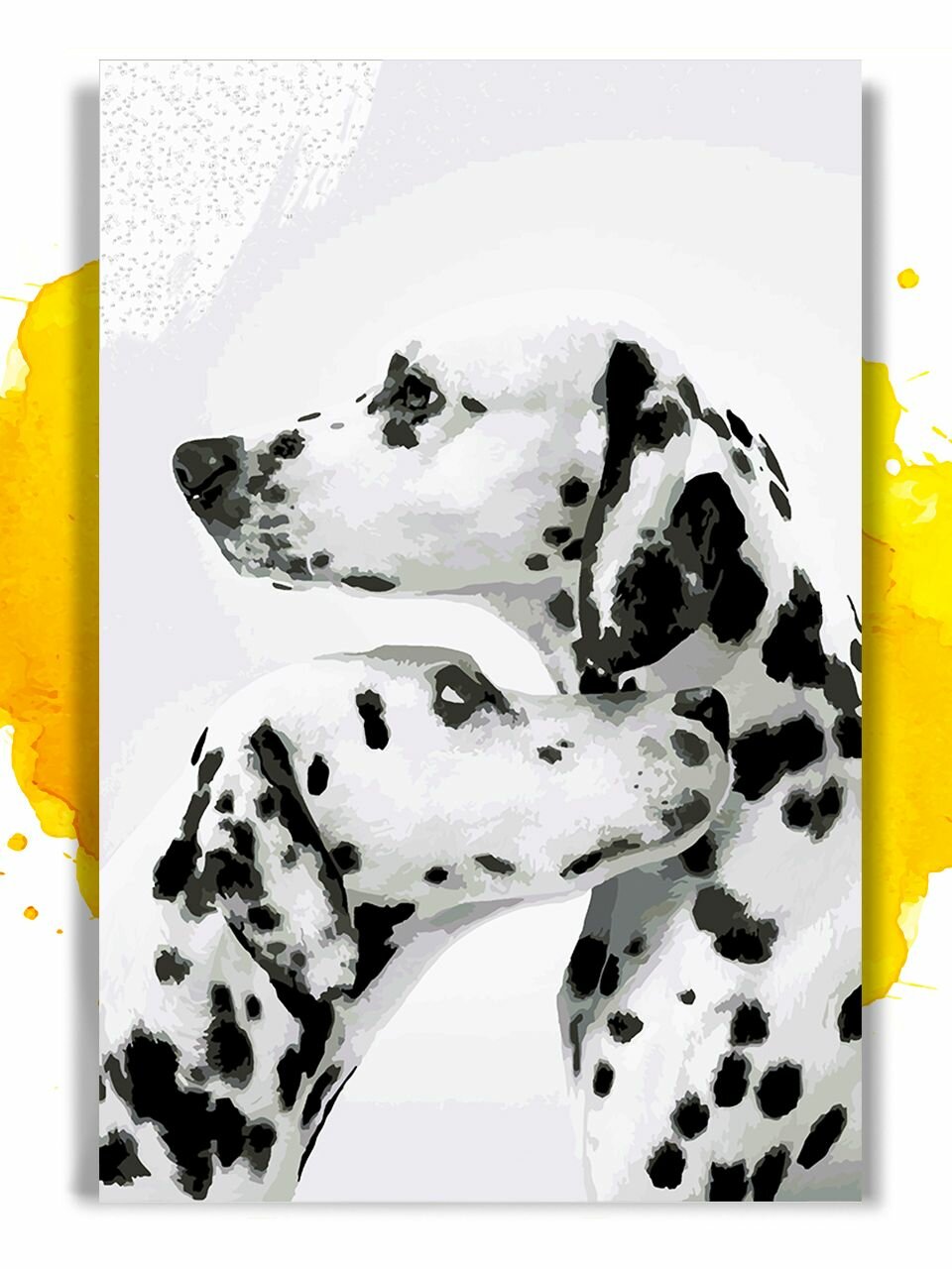 Картина по номерам на холсте Два далматина, 40 х 50 см